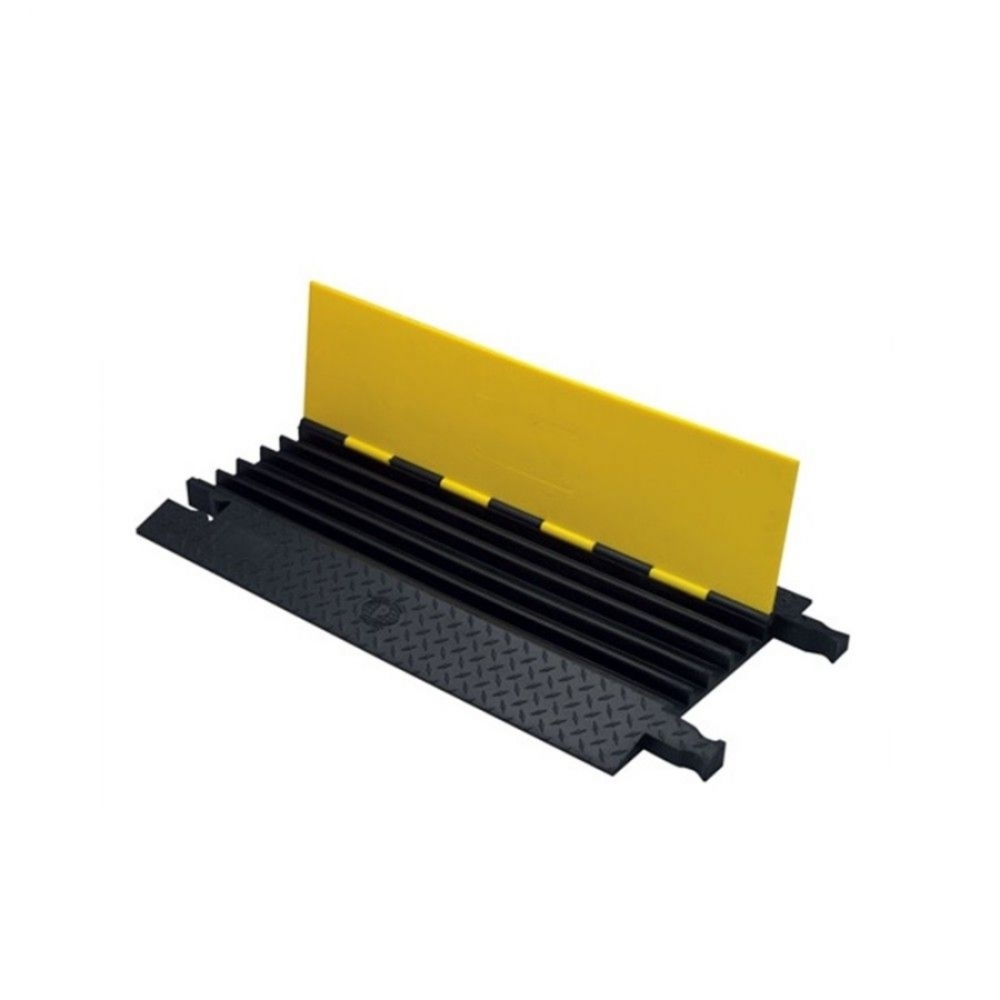 Protector de cables para piso de 5 canales