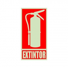Letrero en PVC fotoluminiscente (EXTINTOR)
