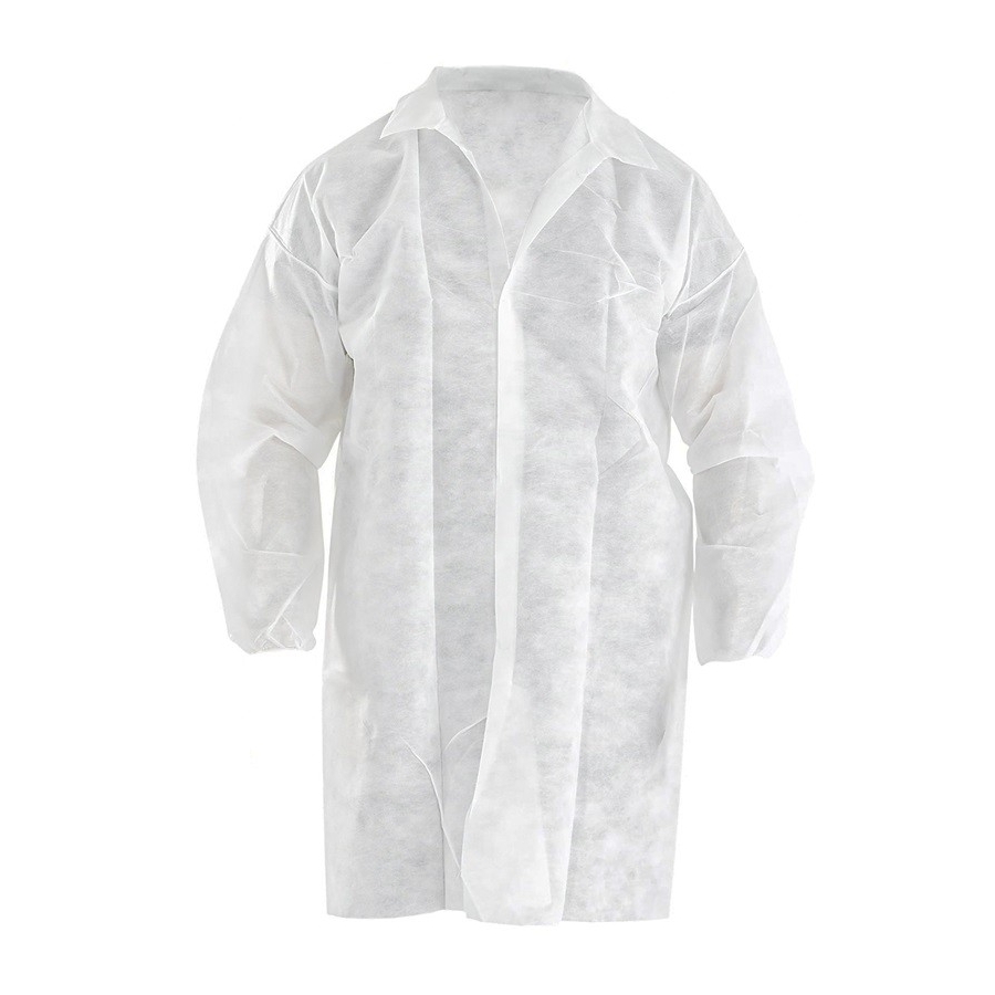 bata, desechable, con broches, ropa de protección, ropa desechable