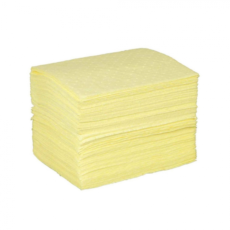 Toallas absorbentes para químicos absorbe 20 gal (100 pads)