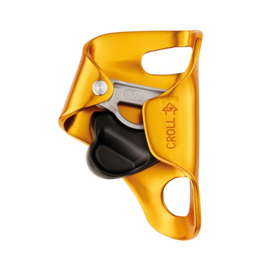 Ascensor, bloqueador ventral para ascenso en cuerdas de 8 a 13 mm “Croll”