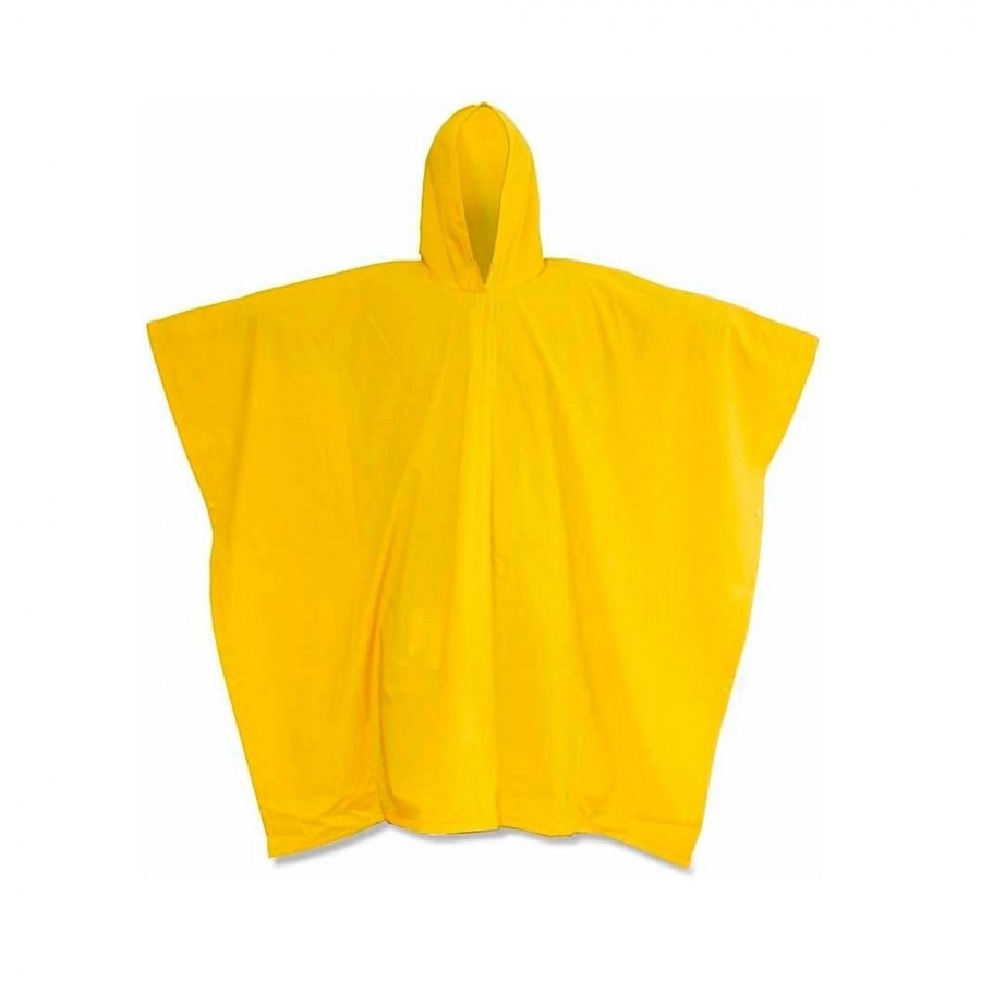 Capote amarillo tipo poncho
