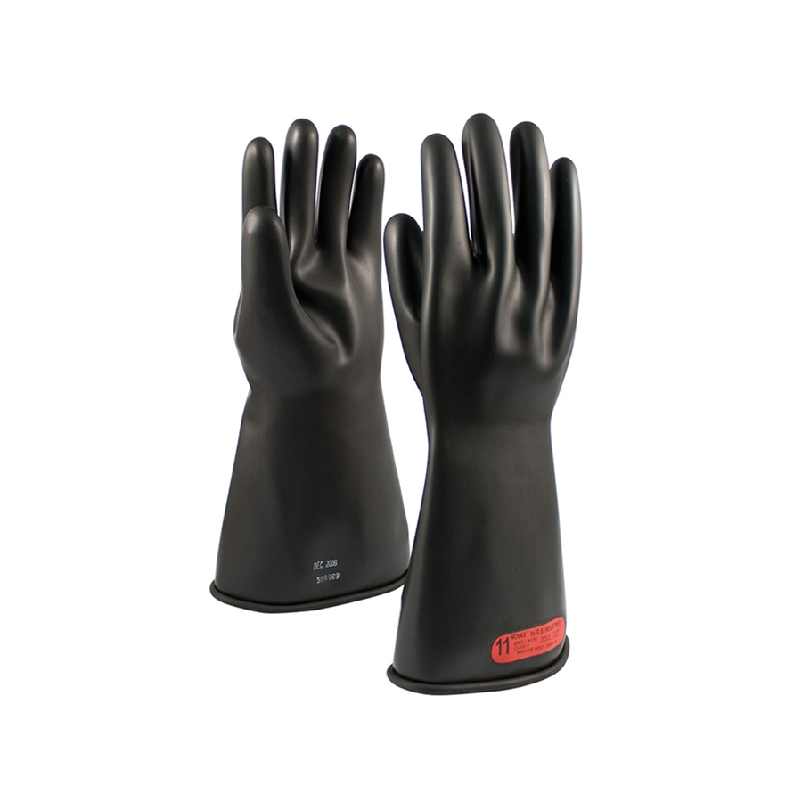 Guante dieléctrico de caucho, clase 0 (1KV) de 14'' negro/rojo "Novax"