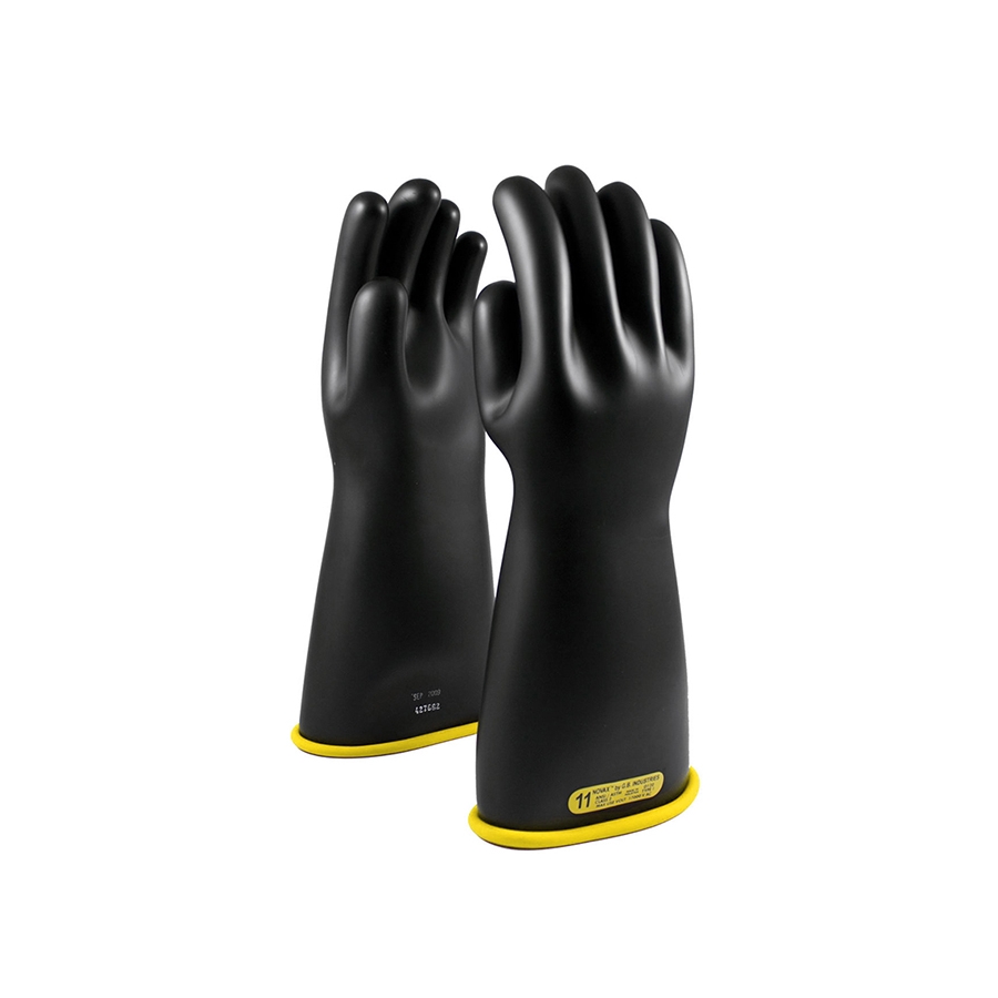 Guante dieléctrico de caucho, clase 2 (20KV) de 16'' negro/amarillo "Novax"