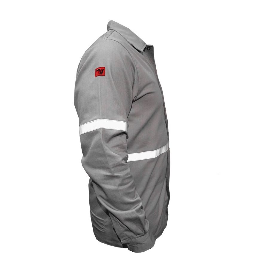 Camisa manga larga con cinta reflectiva resistente a la llama ATPV 8.2 ...